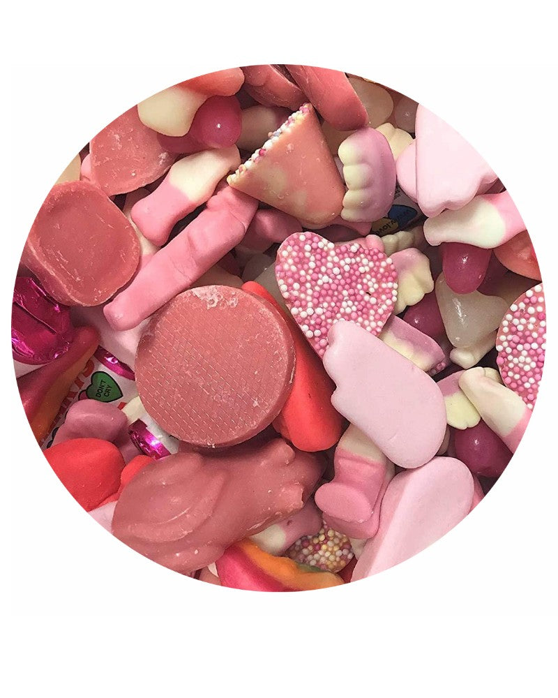 1kg Pink Pick n Mix Sweets Grab Bag| Malvern Sweets