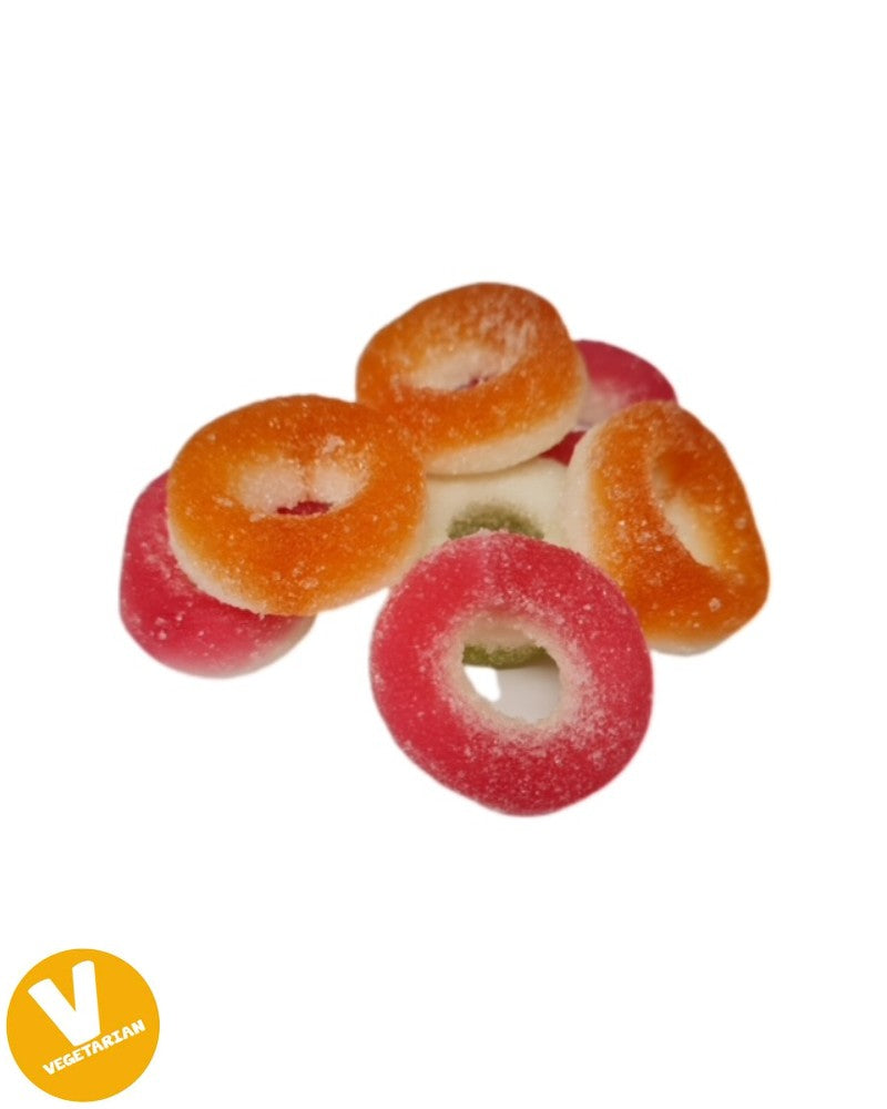 Bebeto Fizzy Assorted Fruit Rings Loose Sweets| Malvern Sweets