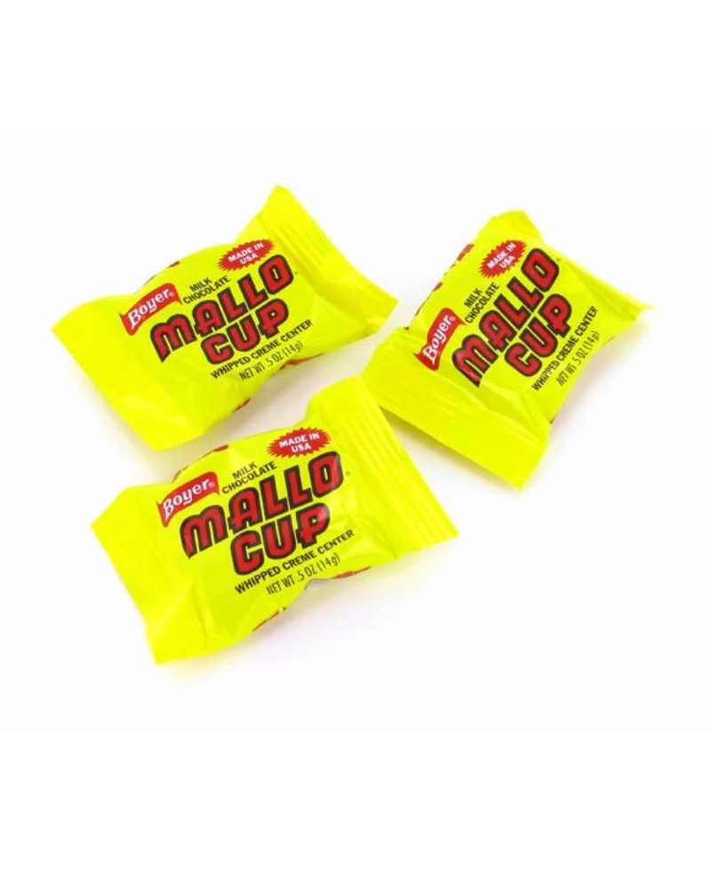 Boyers Mallo Cup Mini Loose American Candy 100g| Malvern Sweets