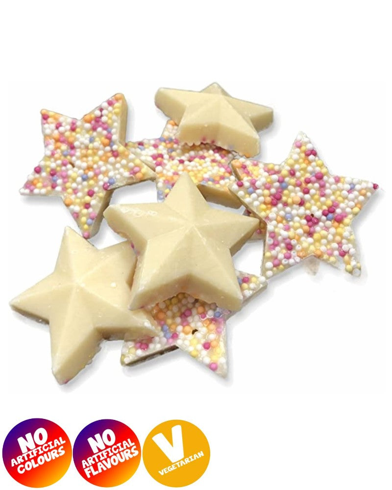 Kingsway White Chocolate Snowie Stars Loose Sweets| Malvern Sweets