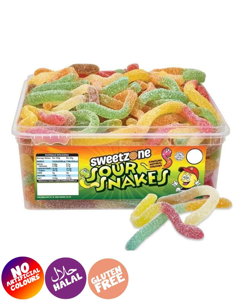 Sweetzone Sour Snakes Loose Halal Sweets| Malvern Sweets